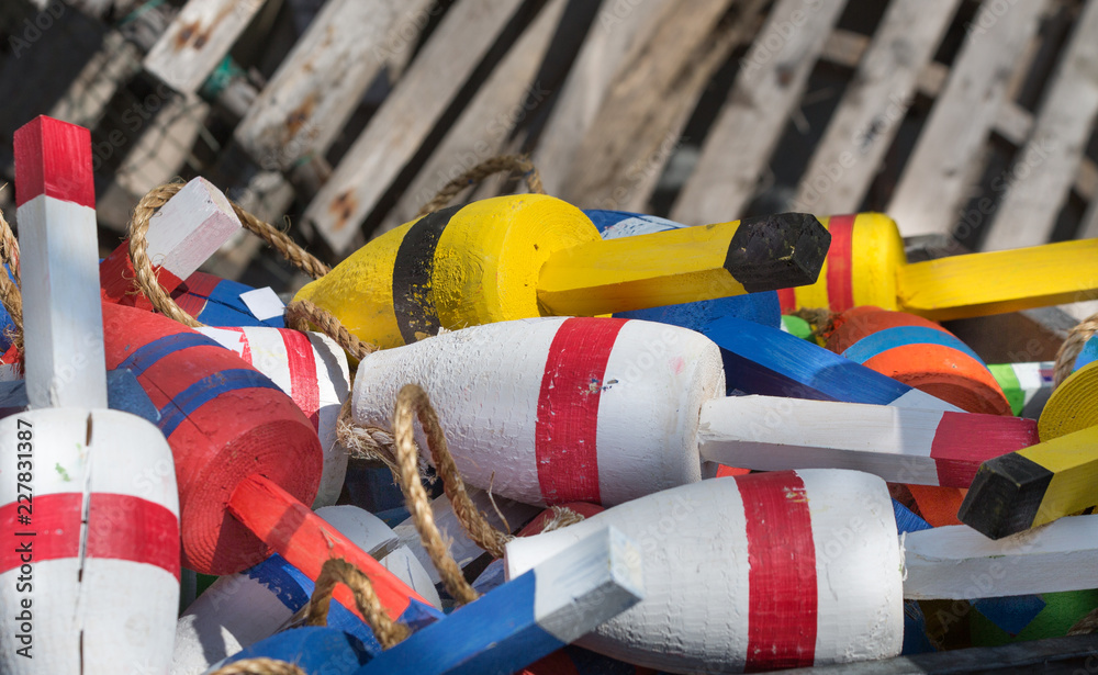 Buoys pilied Stock 写真 | Adobe Stock