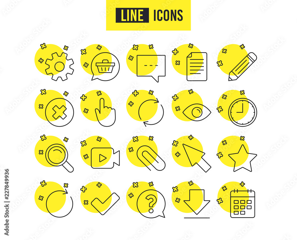 Document Time And Calendar Line Icons Question Chat And Pencil Signs document-time-and-calendar-line-icons-question-chat-and-pencil-signs