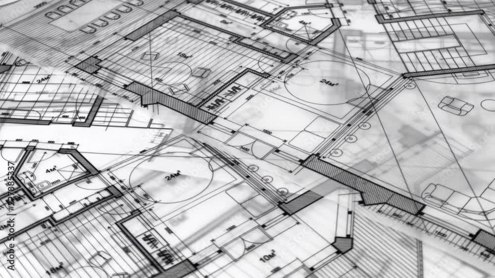 Architectural Blueprints - architectural plan of a modern house ...