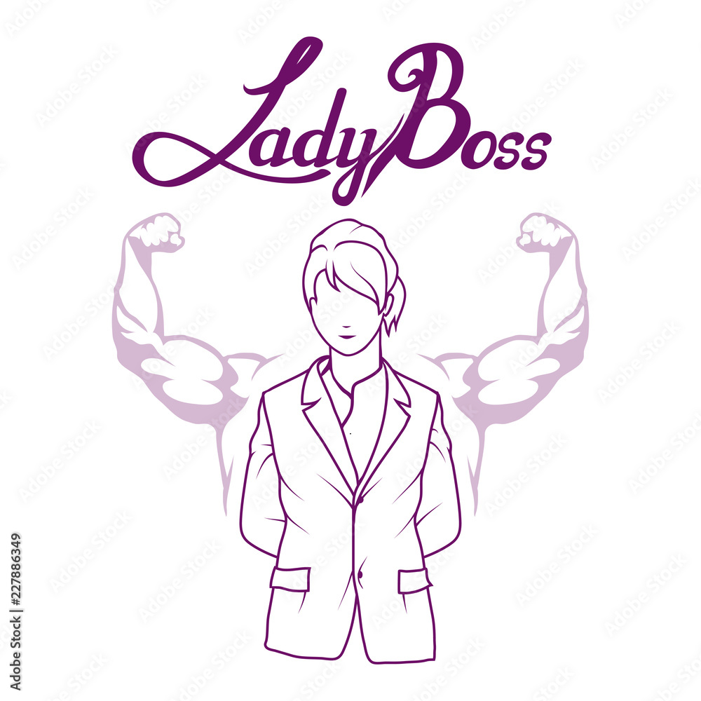boss character, chief, boss icon for logotype, flyer, posters, card ...