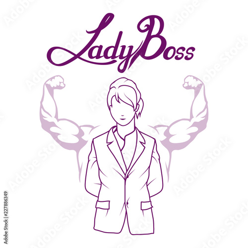 boss character, chief, boss icon for logotype, flyer, posters, card ...