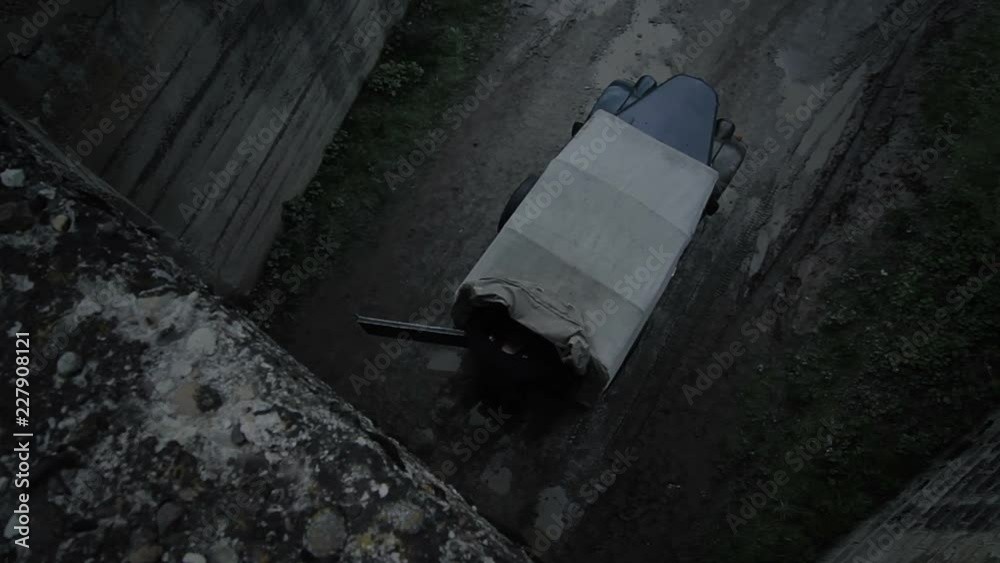 Vidéo Stock Civilians executed by communist militia at midnight. The ...