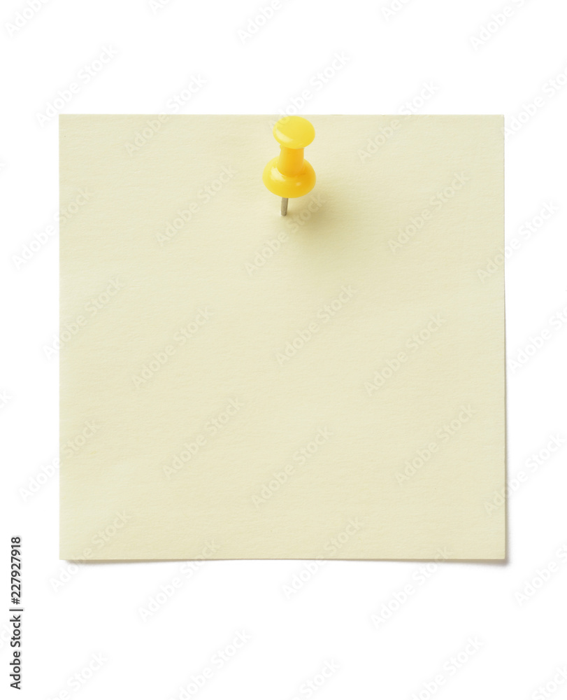 Notas adhesivas o post it clavada con marcador Stock Photo | Adobe Stock