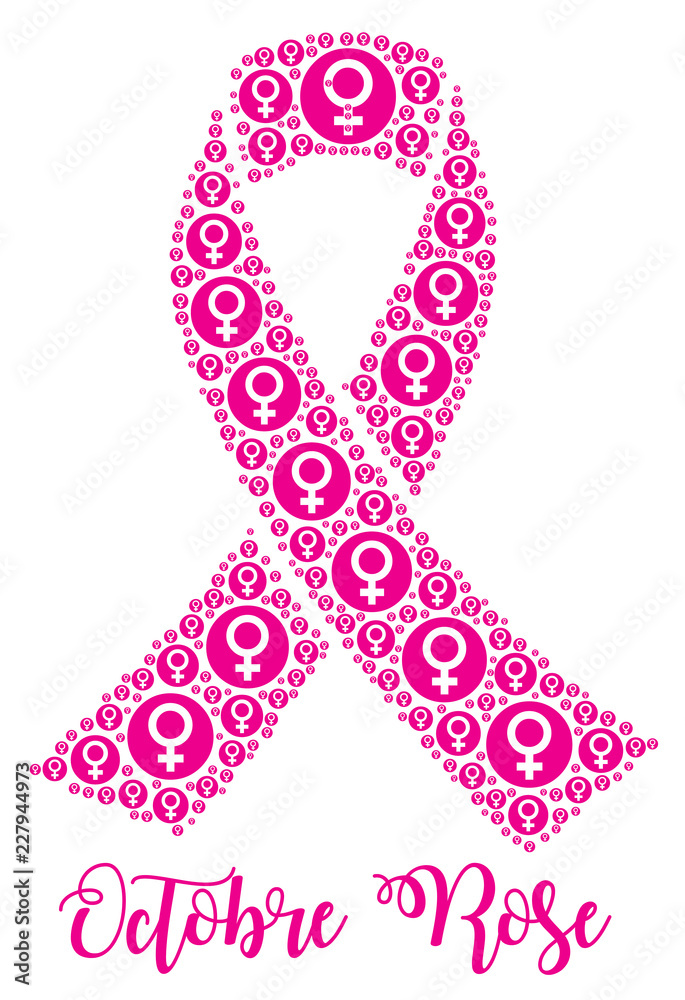Symbole Octobre rose Stock Illustration | Adobe Stock
