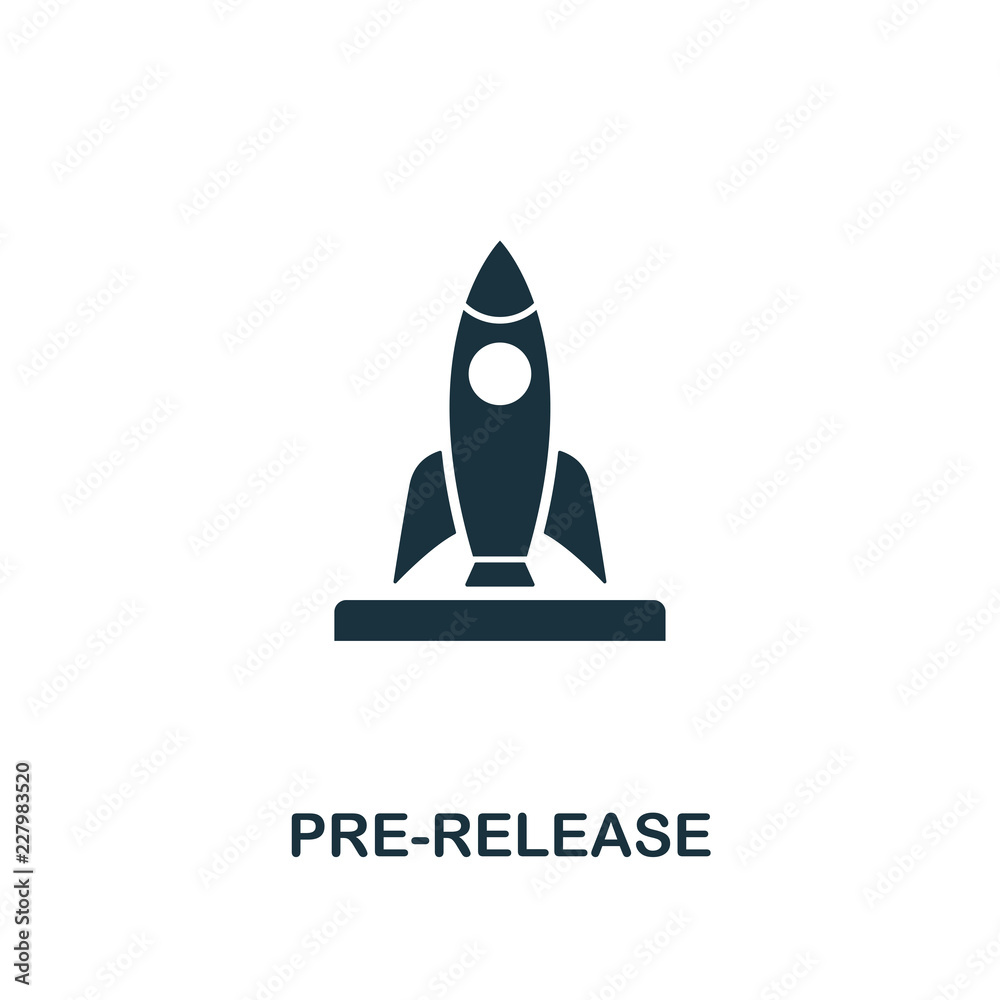 Vektorová grafika „Pre-Release icon. Premium style design from ...