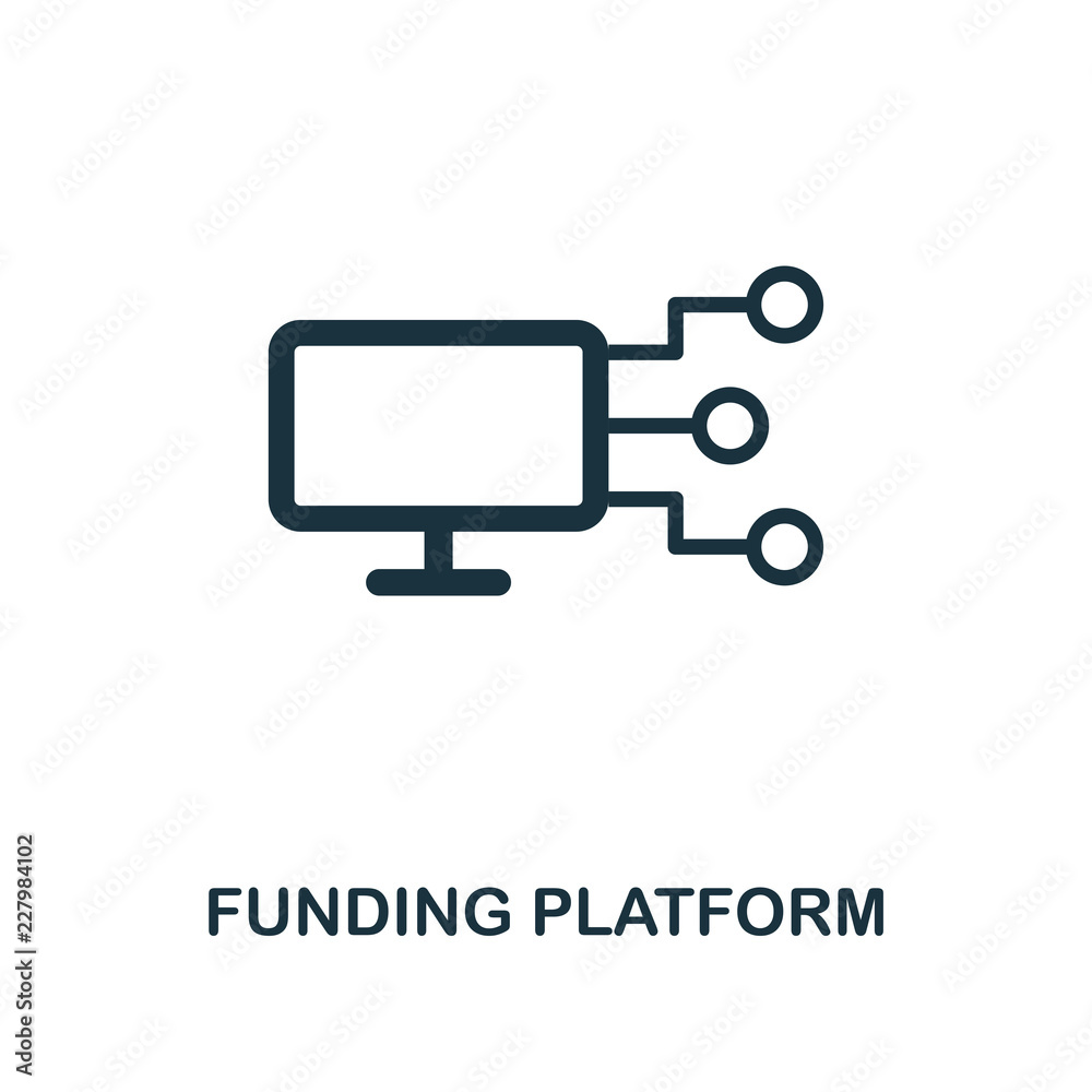 Funding Platform icon. Premium style design from crowdfunding icon ...