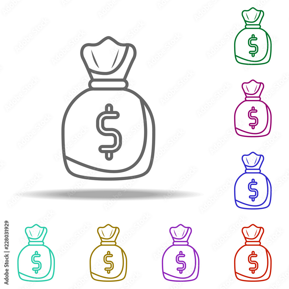 wealth accumulation outline icon. Elements of Banking & Finance in ...