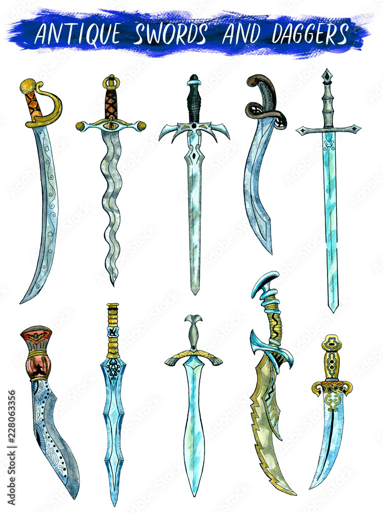 Fantasy Dagger Drawing