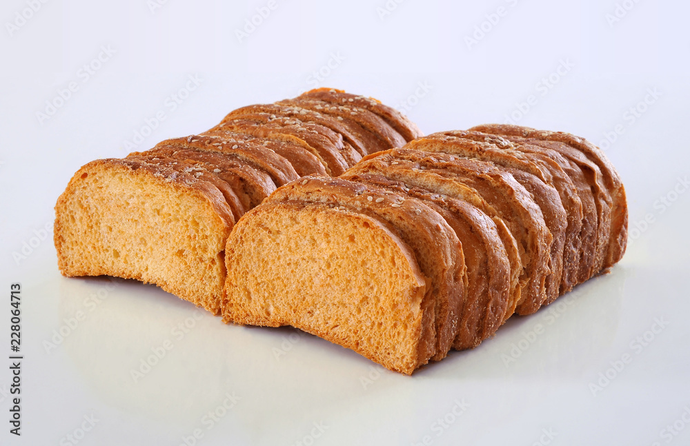 Tea Rusk, Crunchy, crispy dry biscuit, a famous breakfast snack. It is ...