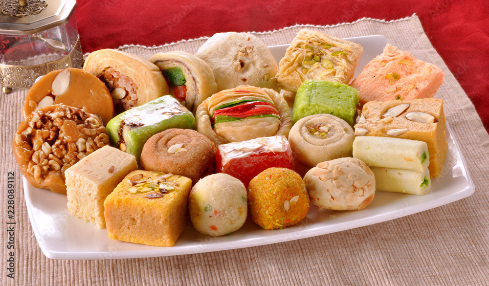 Mix Mithai, A Mouth-Watering Combination of Different Variety of Indian ...