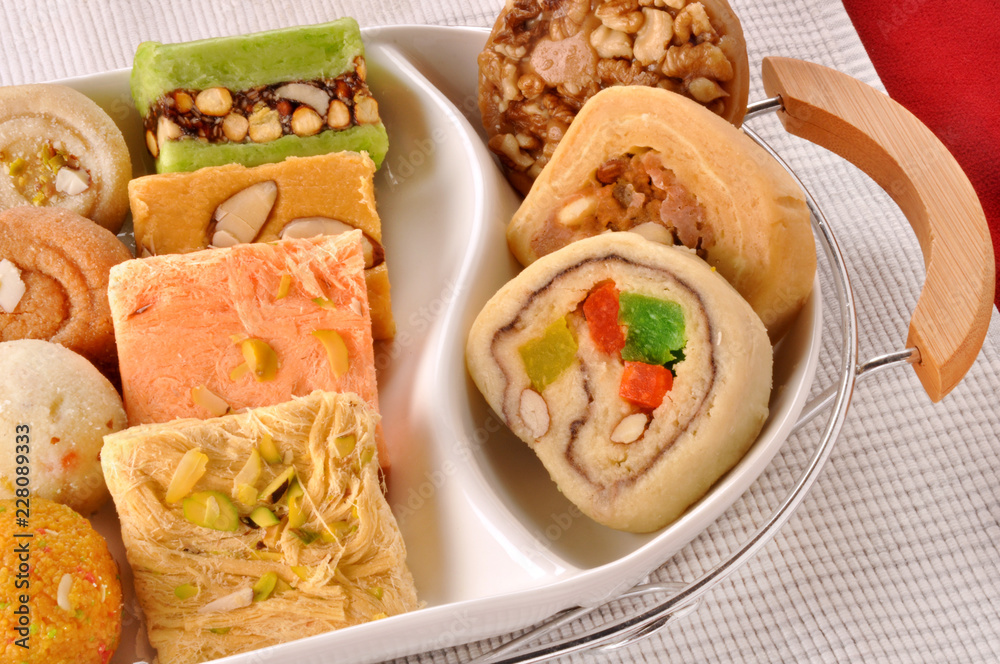 Mix Mithai, A Mouth-Watering Combination of Different Variety of Indian ...