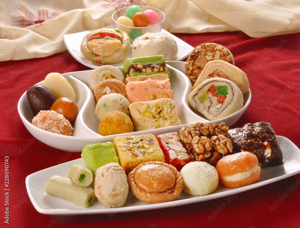 Mix Mithai, A Mouth-Watering Combination of Different Variety of Indian ...