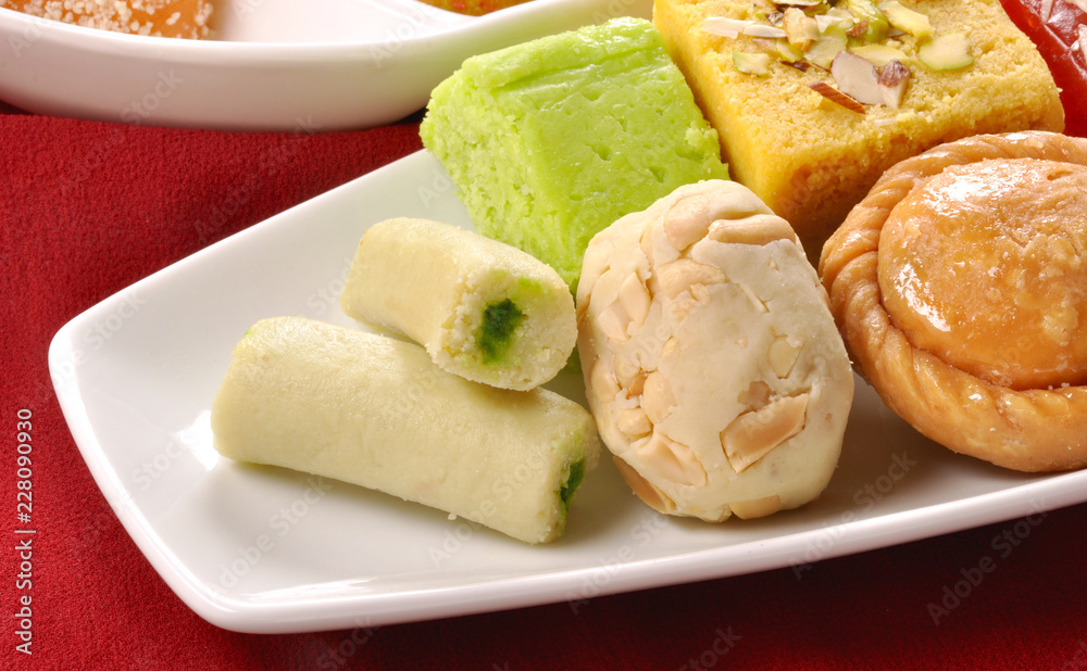 Mix Mithai, A Mouth-Watering Combination of Different Variety of Indian ...