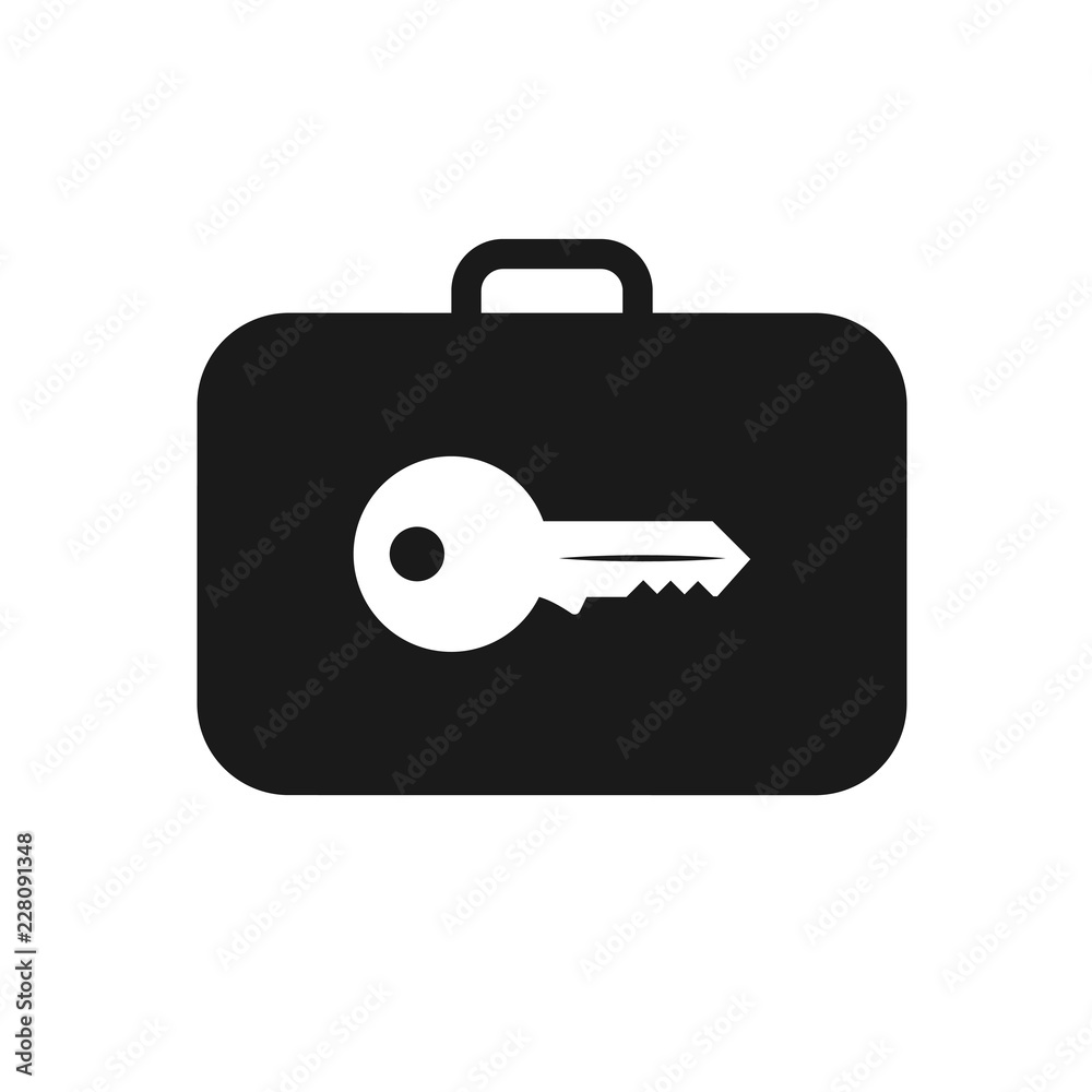 Luggage storage icon. Clipart image isolated on white background Stock ...
