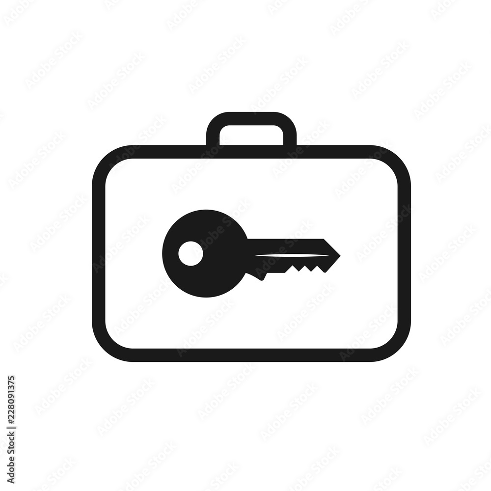Luggage storage icon. Clipart image isolated on white background Stock ...
