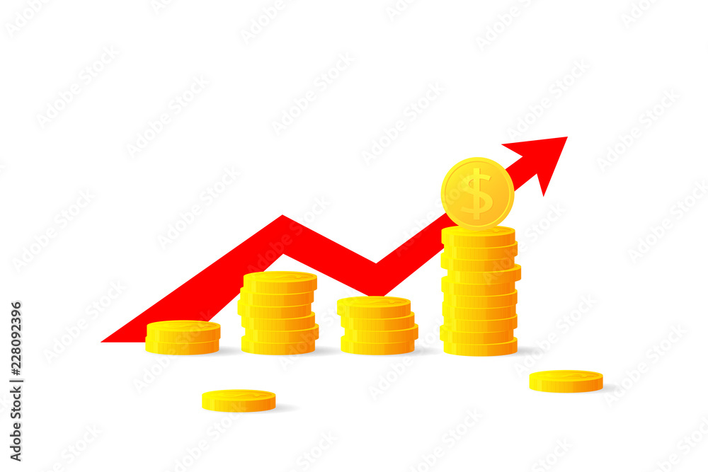 Money Graph Clip Art