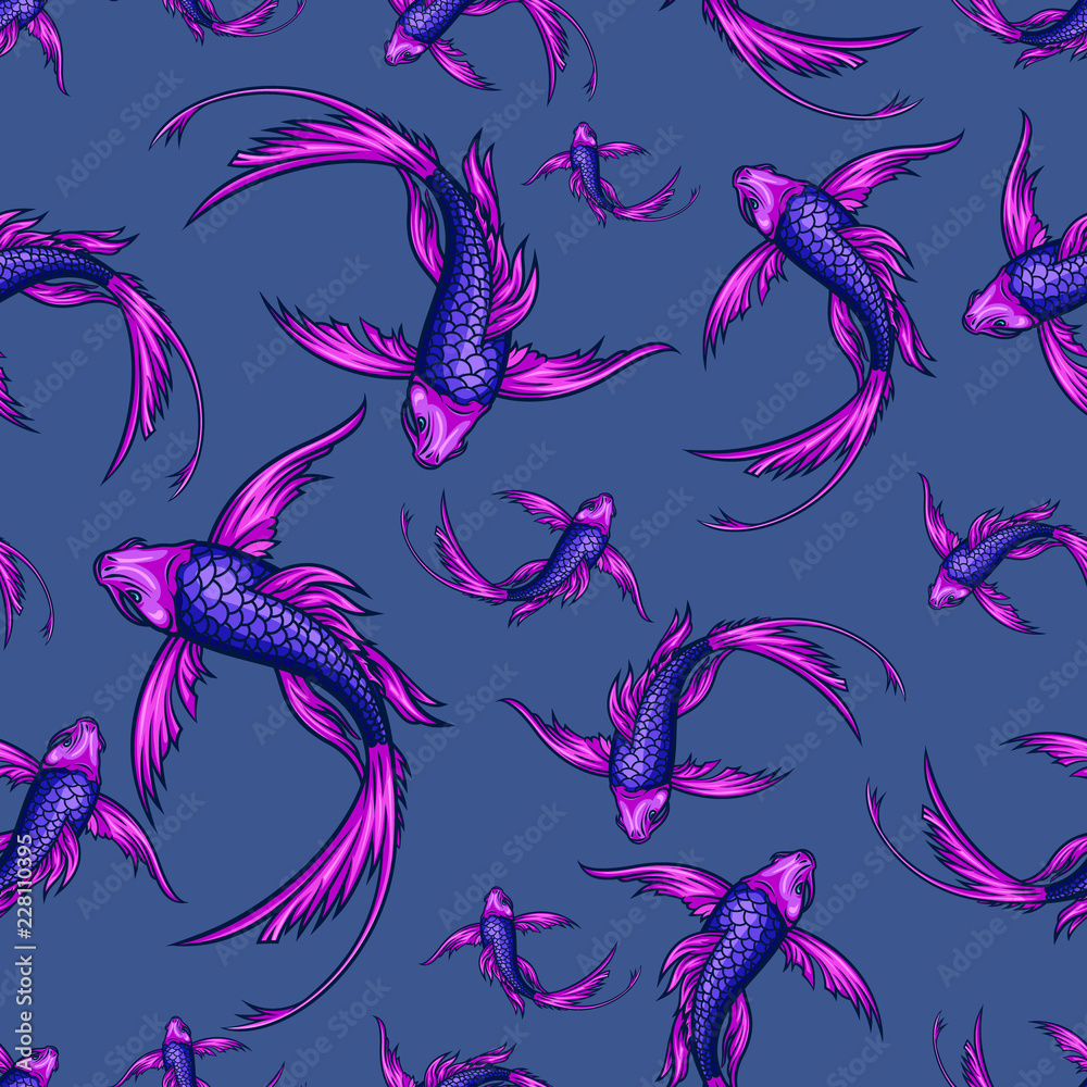 Purple Koi
