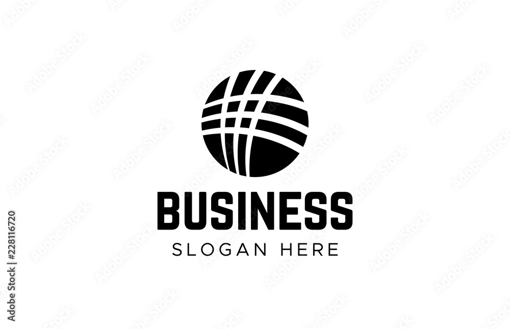 Globe logo. Minimal earth vector logo. Globe Logo innovation Stock ...