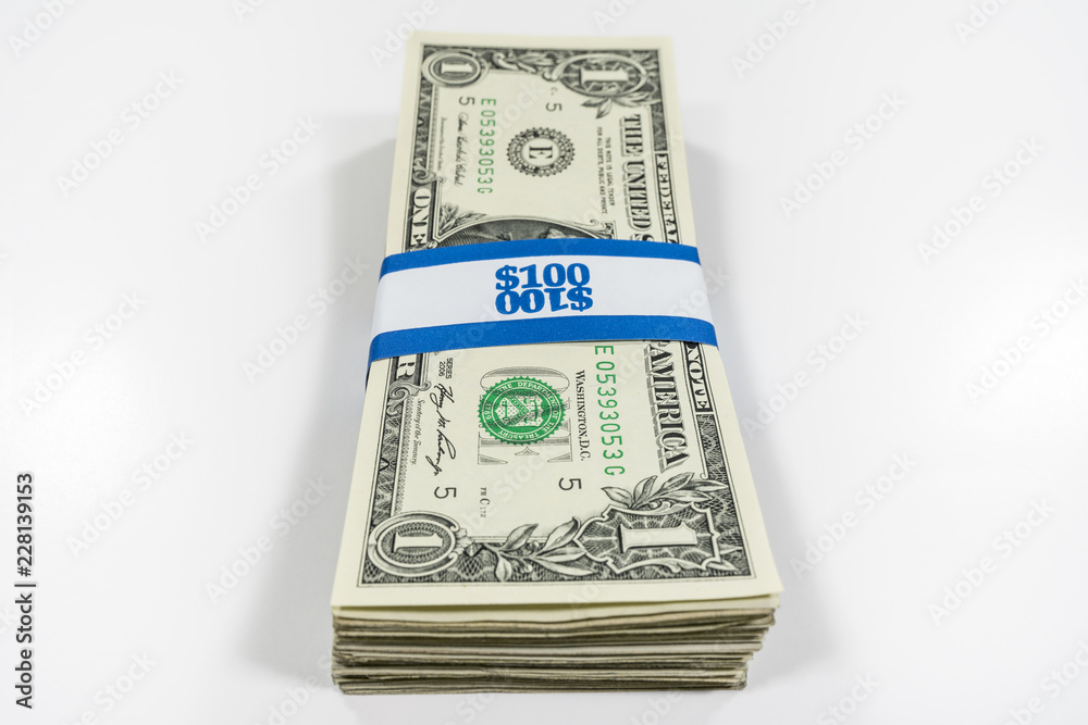 Stack Of 1 Dollar Bills Stack Of 1 Dollar Bills