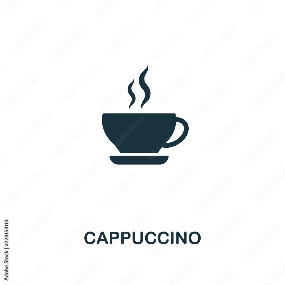 Cappuccino icon. Premium style design from coffe shop icon collection ...