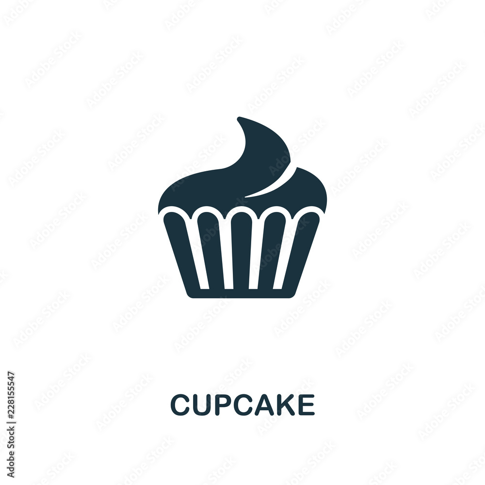 Cupcake icon. Premium style design from coffe shop icon collection. UI ...