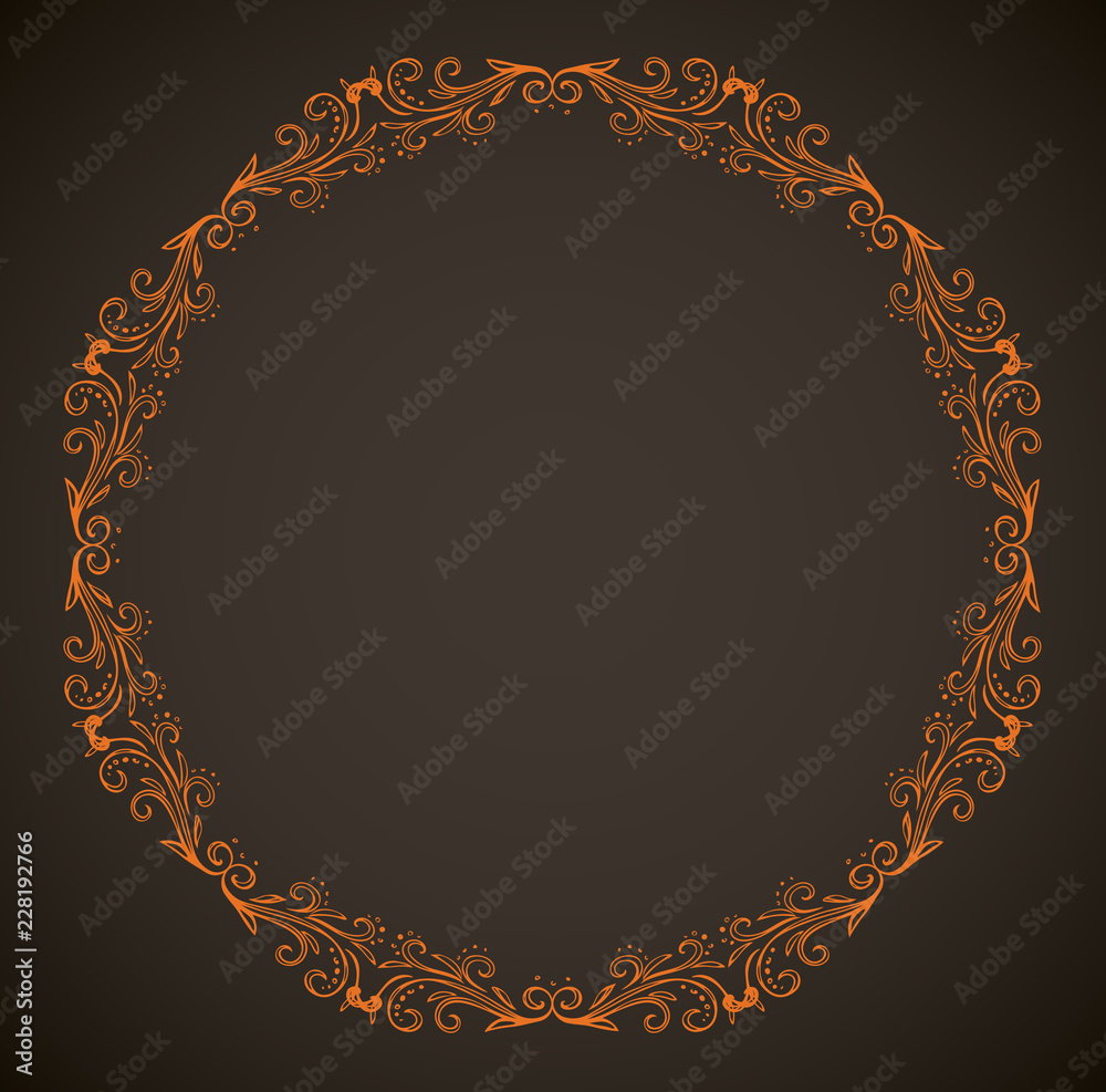 Vignette. Vector drawing Stock Vector | Adobe Stock