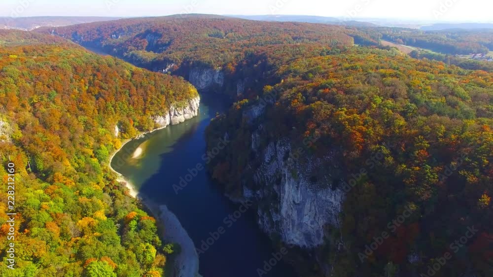 The Danube Gorge - Weltenburg Narrows or Weltenburger Enge. Camera ...