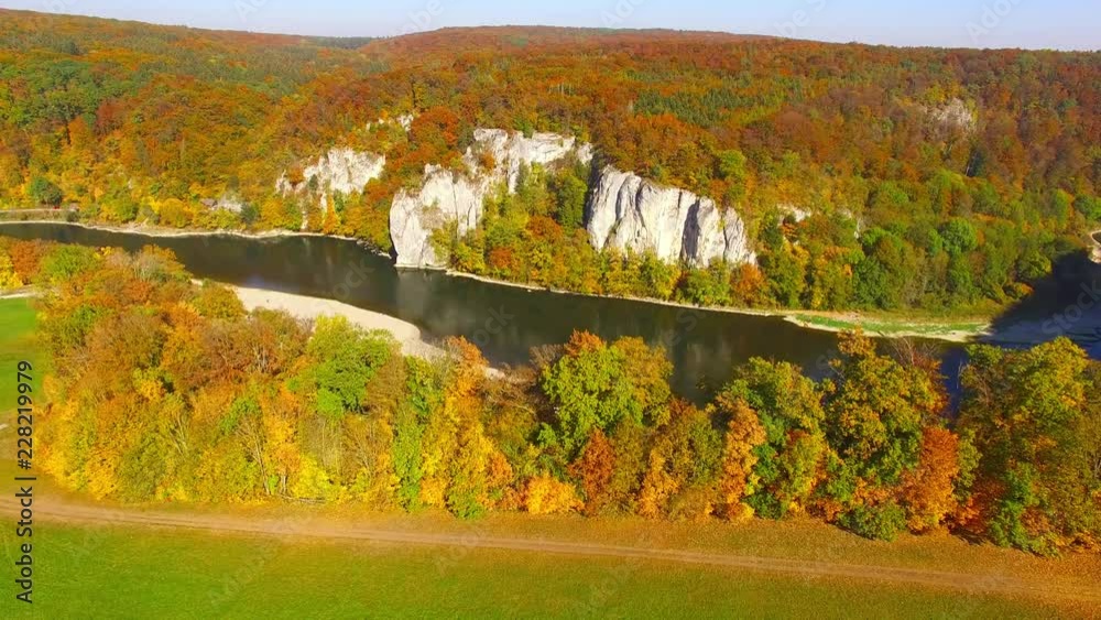The Danube Gorge - Weltenburg Narrows or Weltenburger Enge. Camera ...