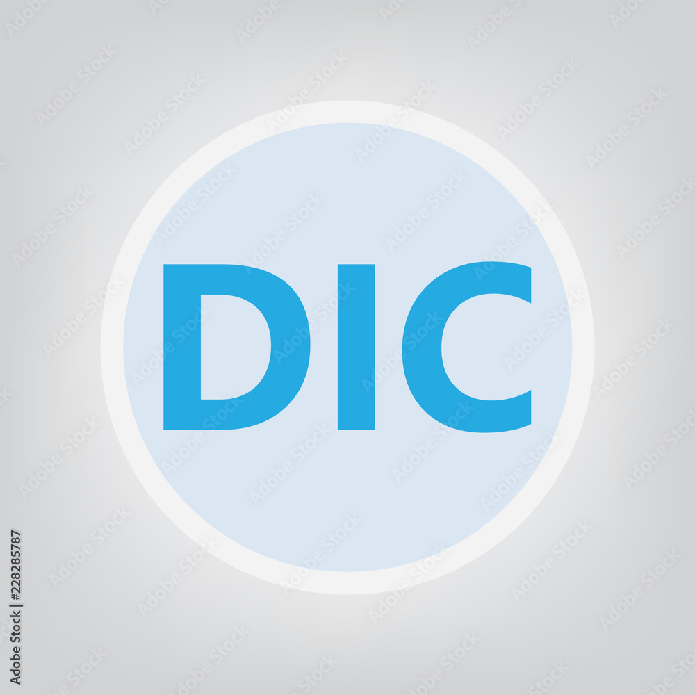 DIC (Disseminated intravascular coagulation) acronym- vector ...