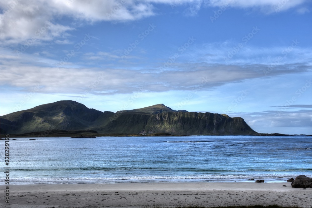 Norwegen, Flakstad, Flakstadöy, Flakstadøy, Ramberg, Lofoten, Nordland ...