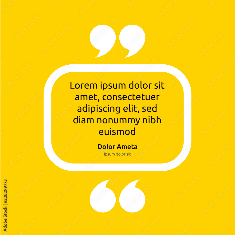 Remark quote text box poster template concept. blank empty frame ...