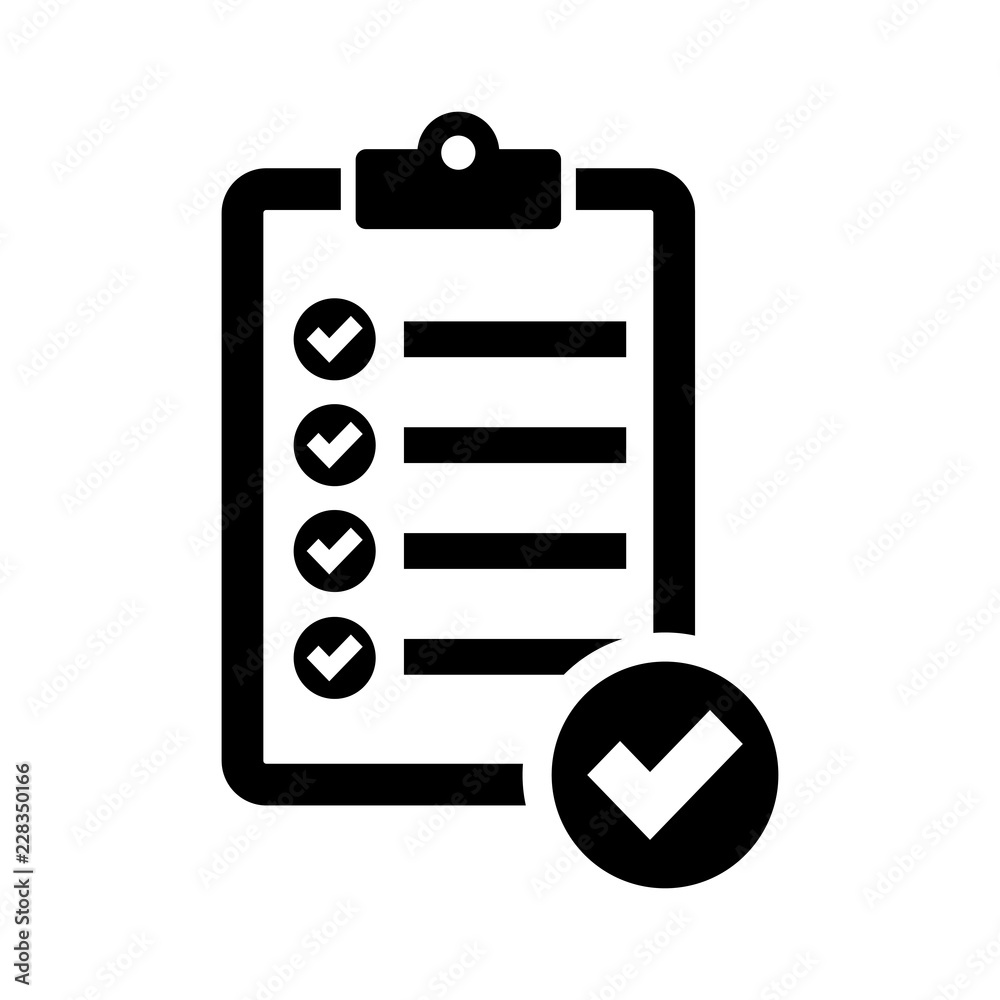 checklist icon. checklist checkboard icon vector Stock Vector | Adobe Stock