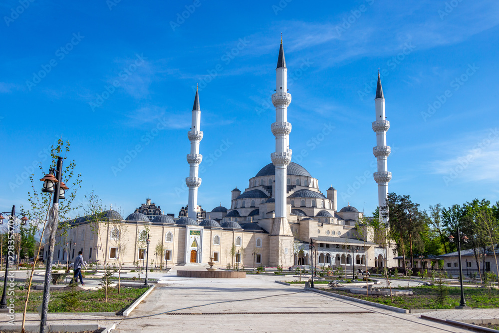 New Central mosque, Bishkek, Kyrgyzstan foto de Stock | Adobe Stock
