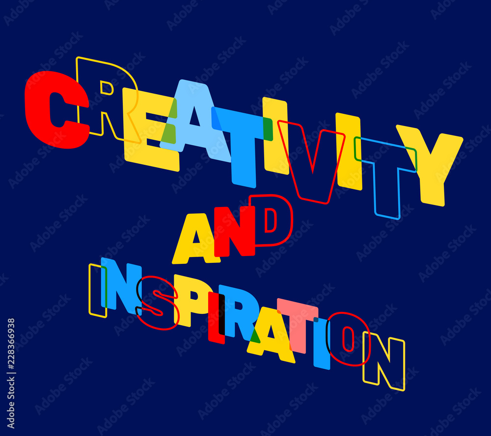 The Word Inspiration Colorful