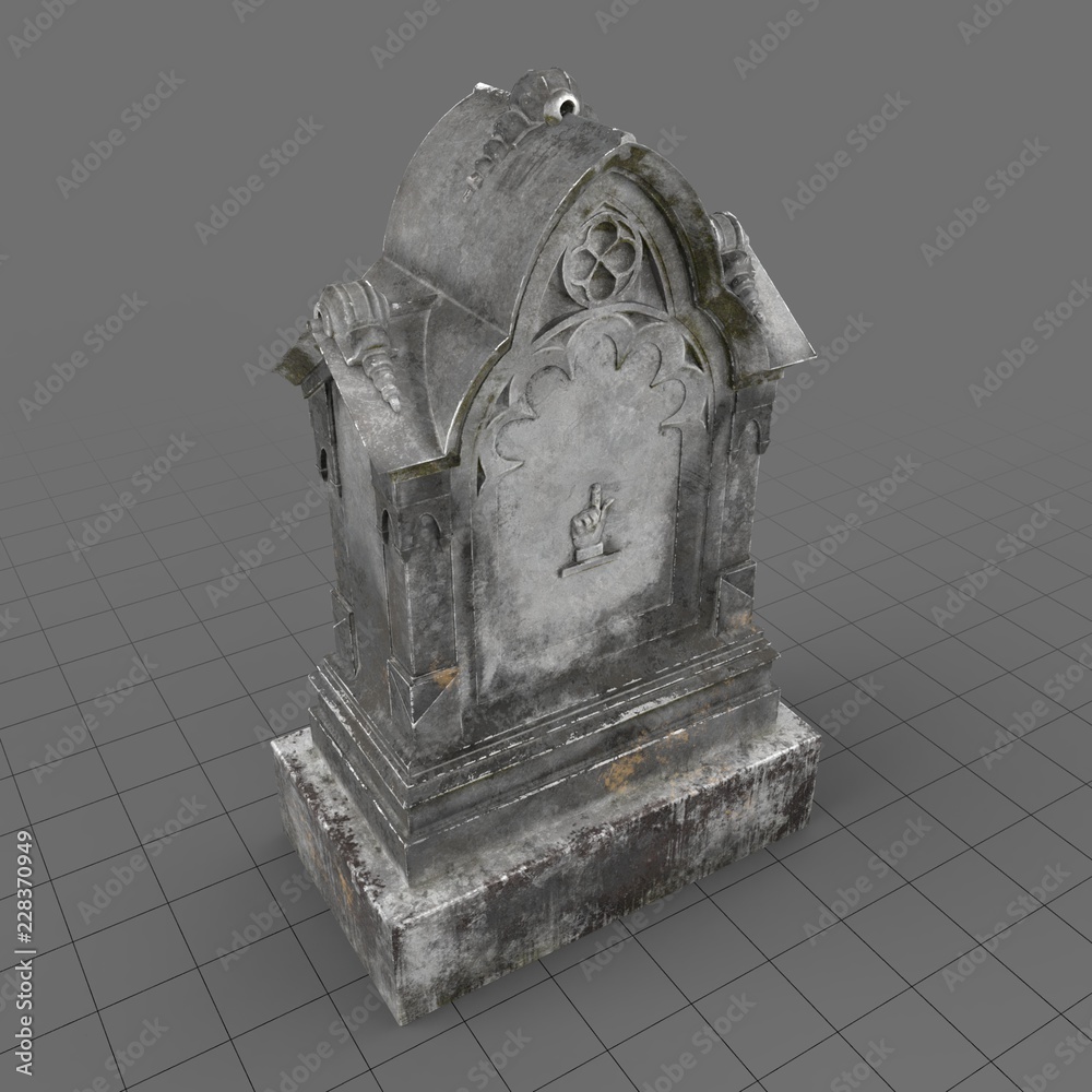 Ancient headstone 1 Stock 3D asset | Adobe Stock