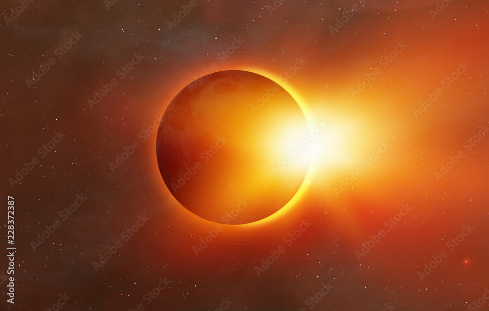Solar Eclipse "Elements of this image furnished by NASA " Stock Photo ...