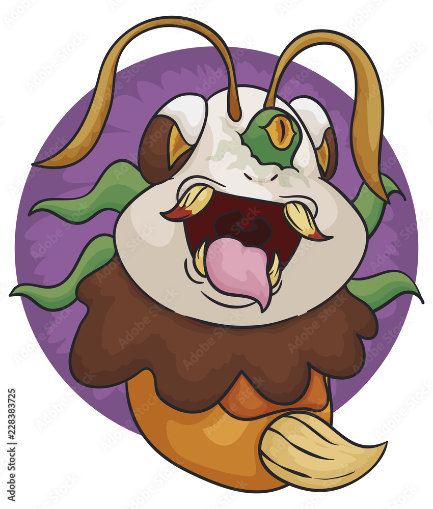 Mutant Wasp Parasitized by a Slug with Tentacles and Giant Sting ...