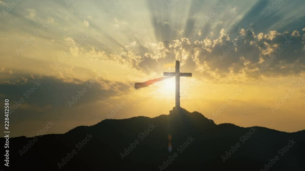 Golgotha hill outside ancient Jerusalem where Jesus Christ was ...