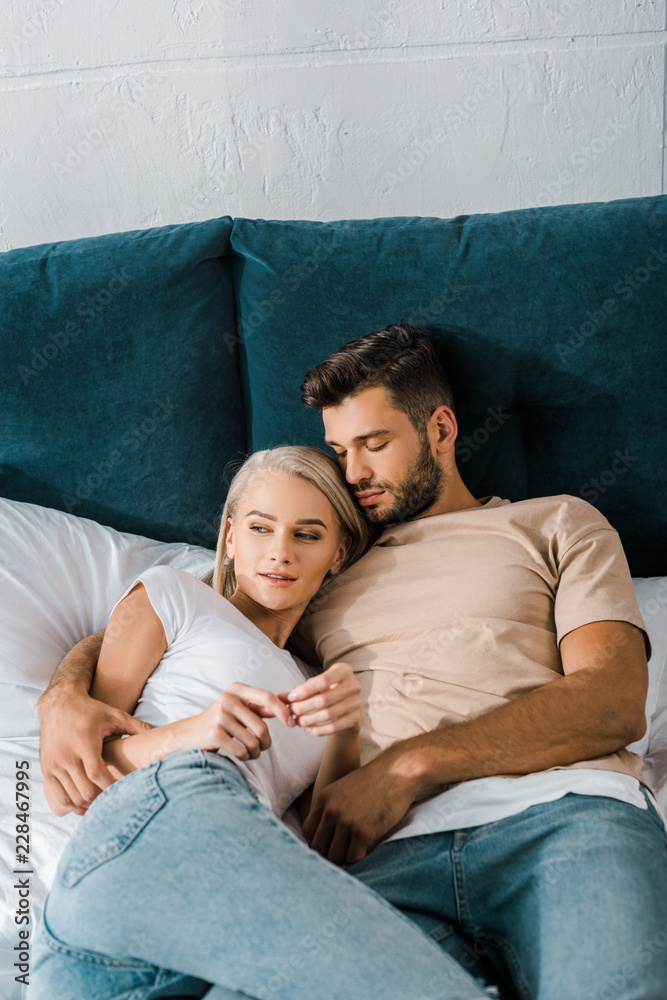 Girlfriend And Boyfriend Cuddling