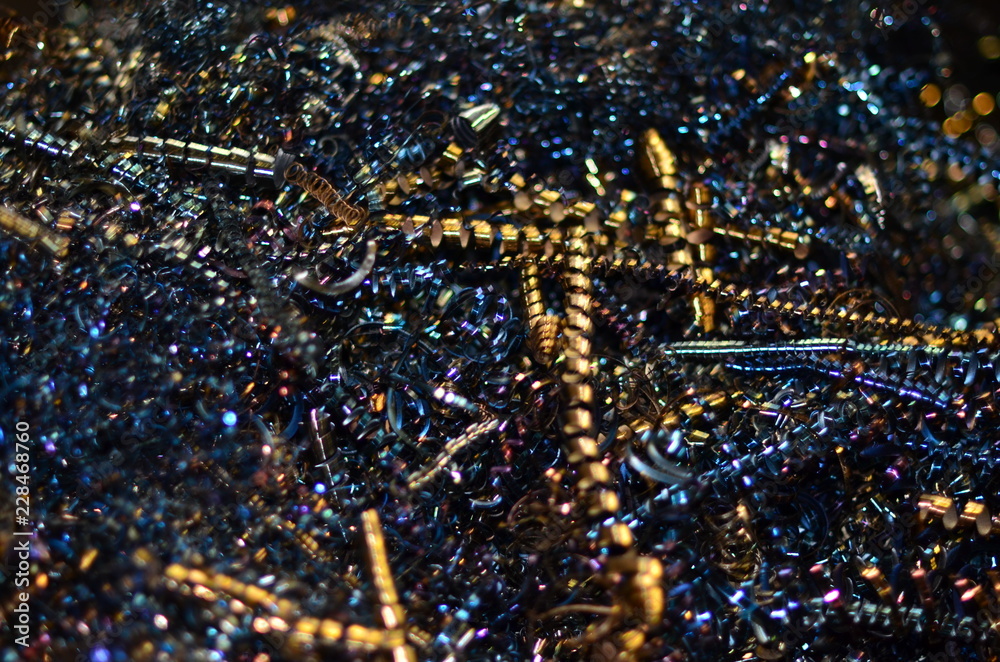 Scrap recycle metal texture for industry background. Gold Metal ...