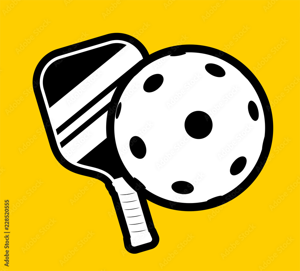 Pickleball symbol design Stock Vector | Adobe Stock
