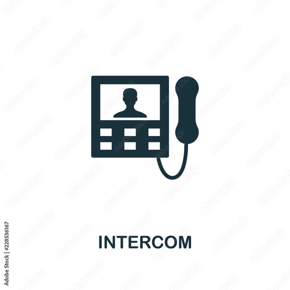 Vetor de Intercom icon. Premium style design from household icon ...
