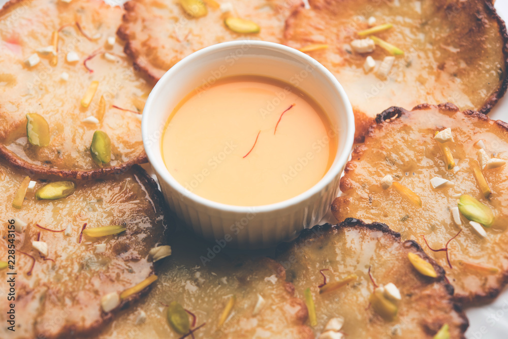 Malpua sweet - Traditional Indian dessert or pancake for festivals ...