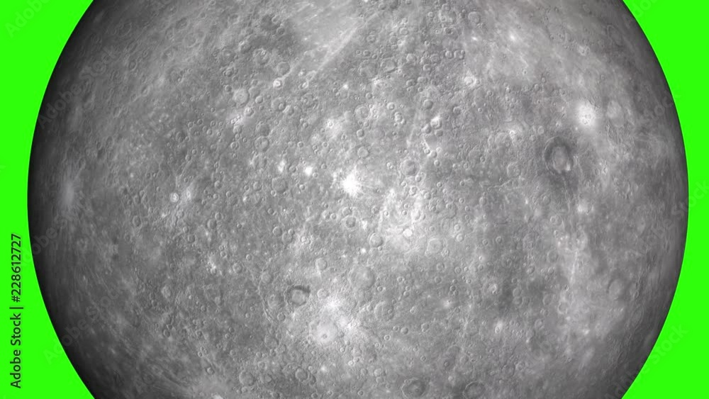 Zoom out from moon on isolated background. Natural satellite of the ...