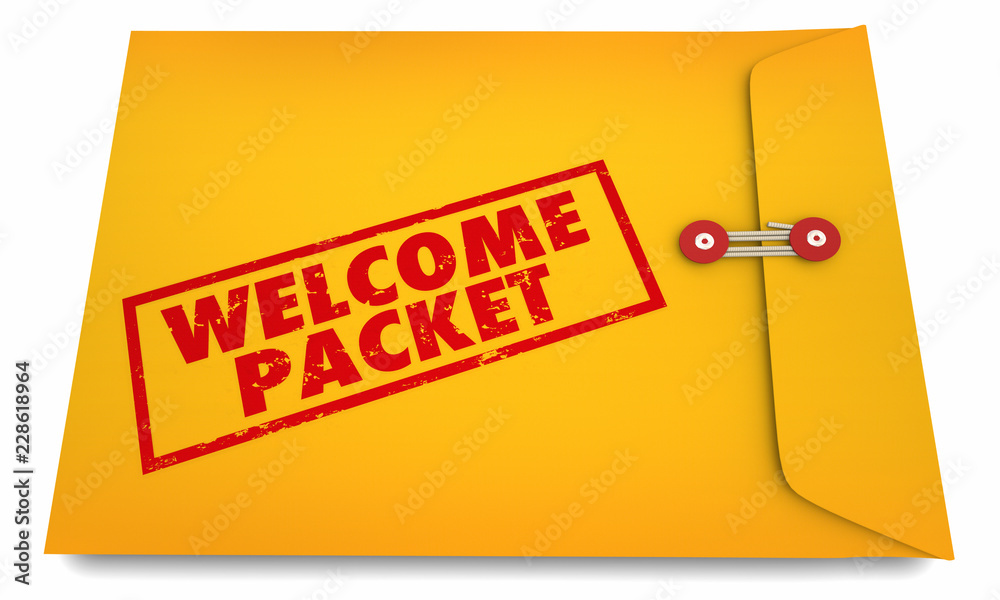 Welcome Packet Onboarding Introduction Information Envelope 3d ...