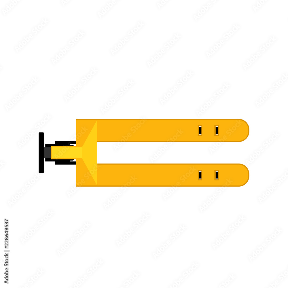 Pallet jack top view icon. Clipart image isolated on white background ...
