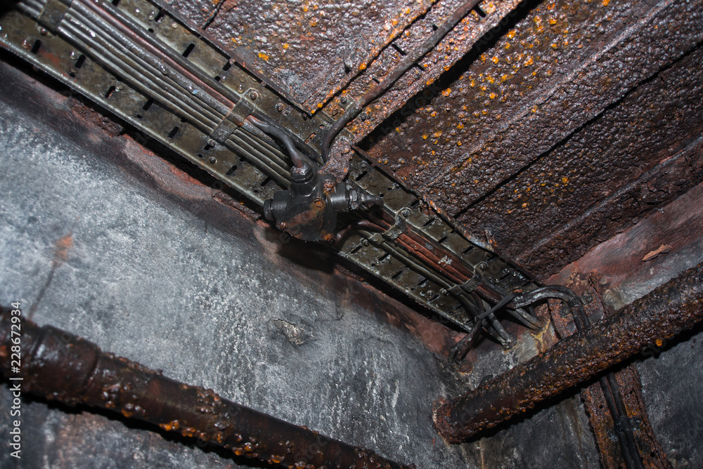 An abandoned bunker, an old military pillbox, an infantry weapon ...