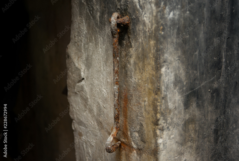 An abandoned bunker, an old military pillbox, an infantry weapon ...