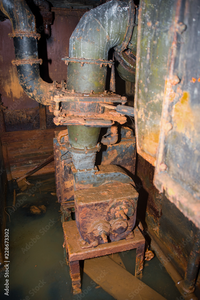 An abandoned bunker, an old military pillbox, an infantry weapon ...