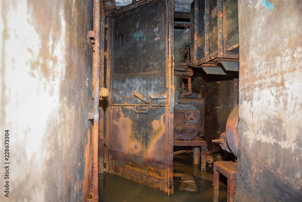 An abandoned bunker, an old military pillbox, an infantry weapon ...